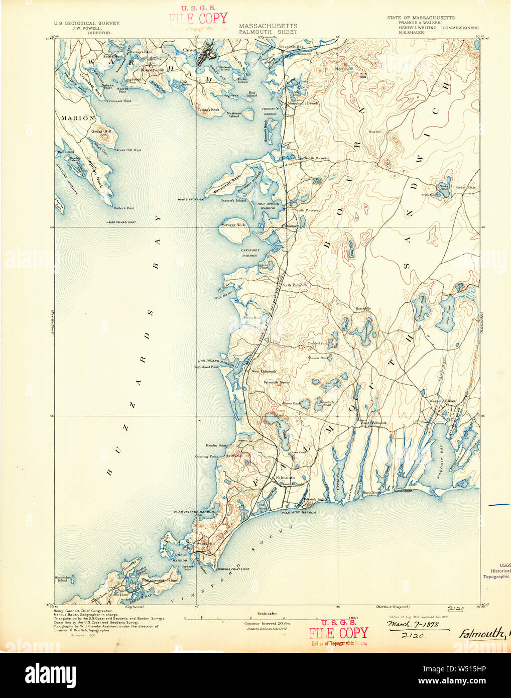 Map of falmouth massachusetts hi-res stock photography and images - Alamy