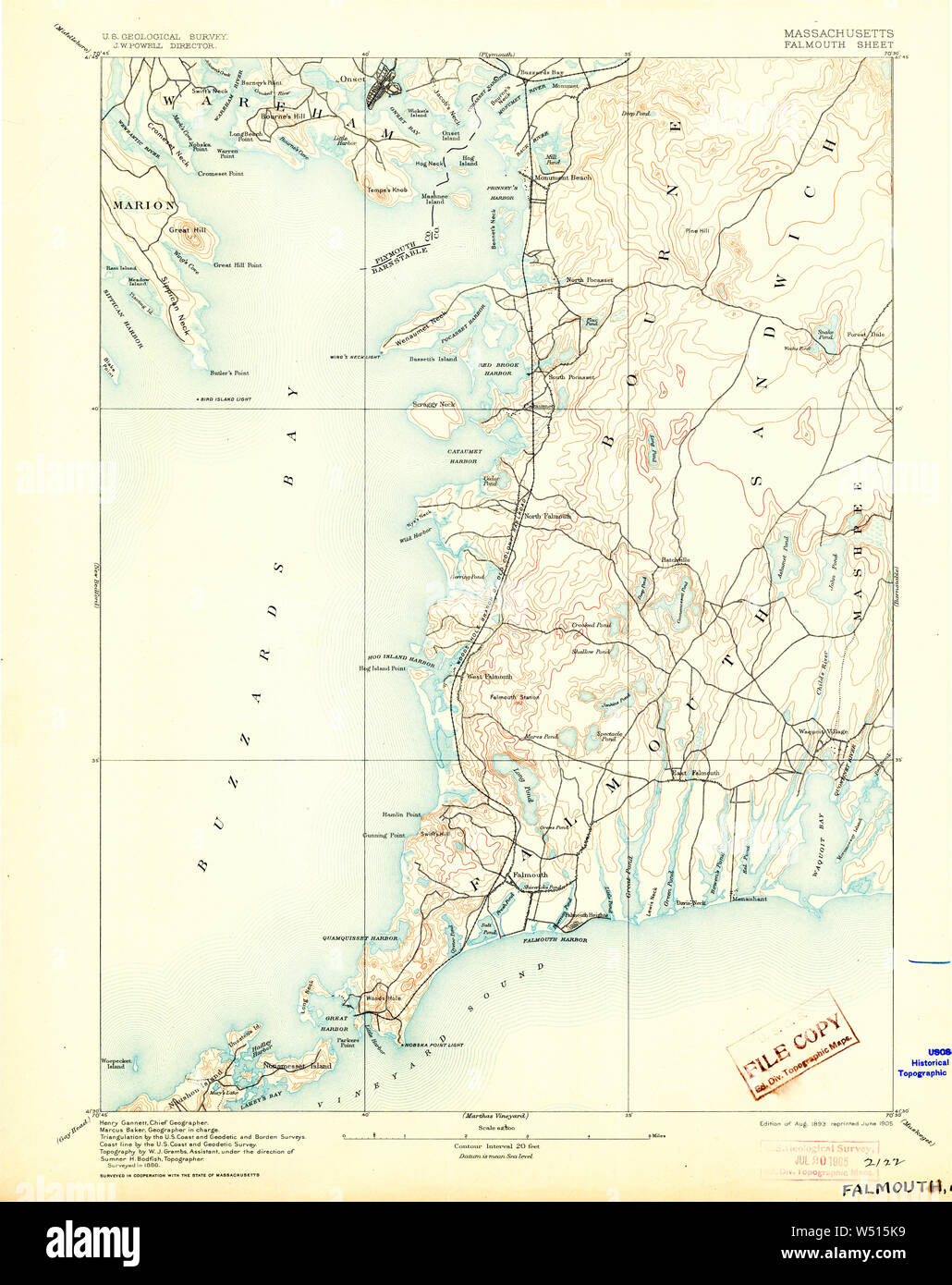 Map of falmouth massachusetts hi-res stock photography and images - Alamy