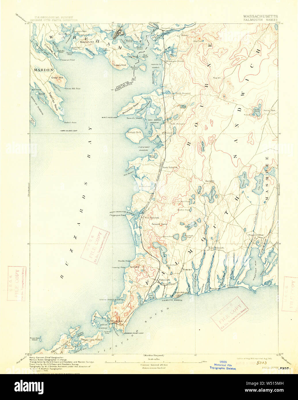 Map of falmouth massachusetts hi-res stock photography and images - Alamy