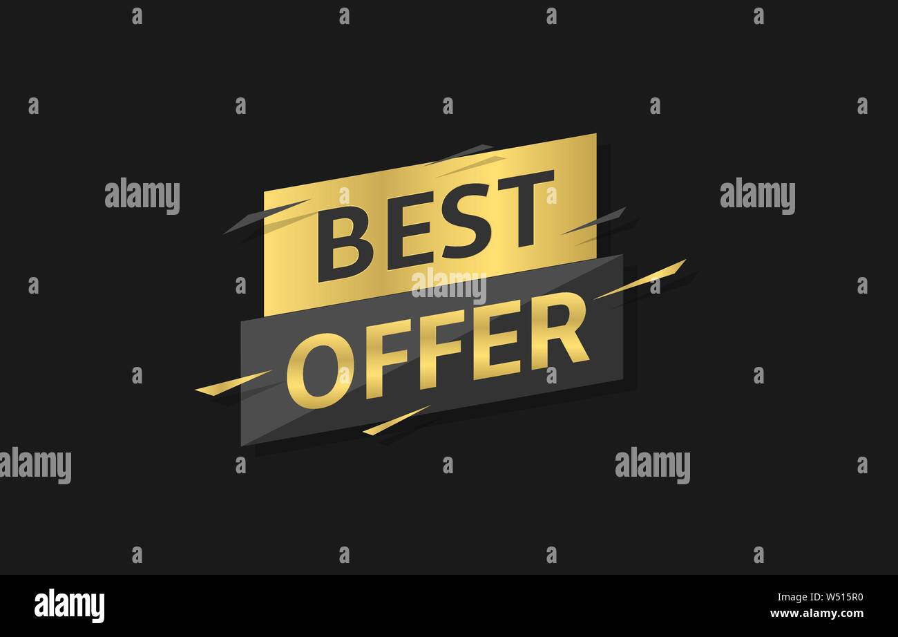 Best offer label Stock Vector Image & Art - Alamy