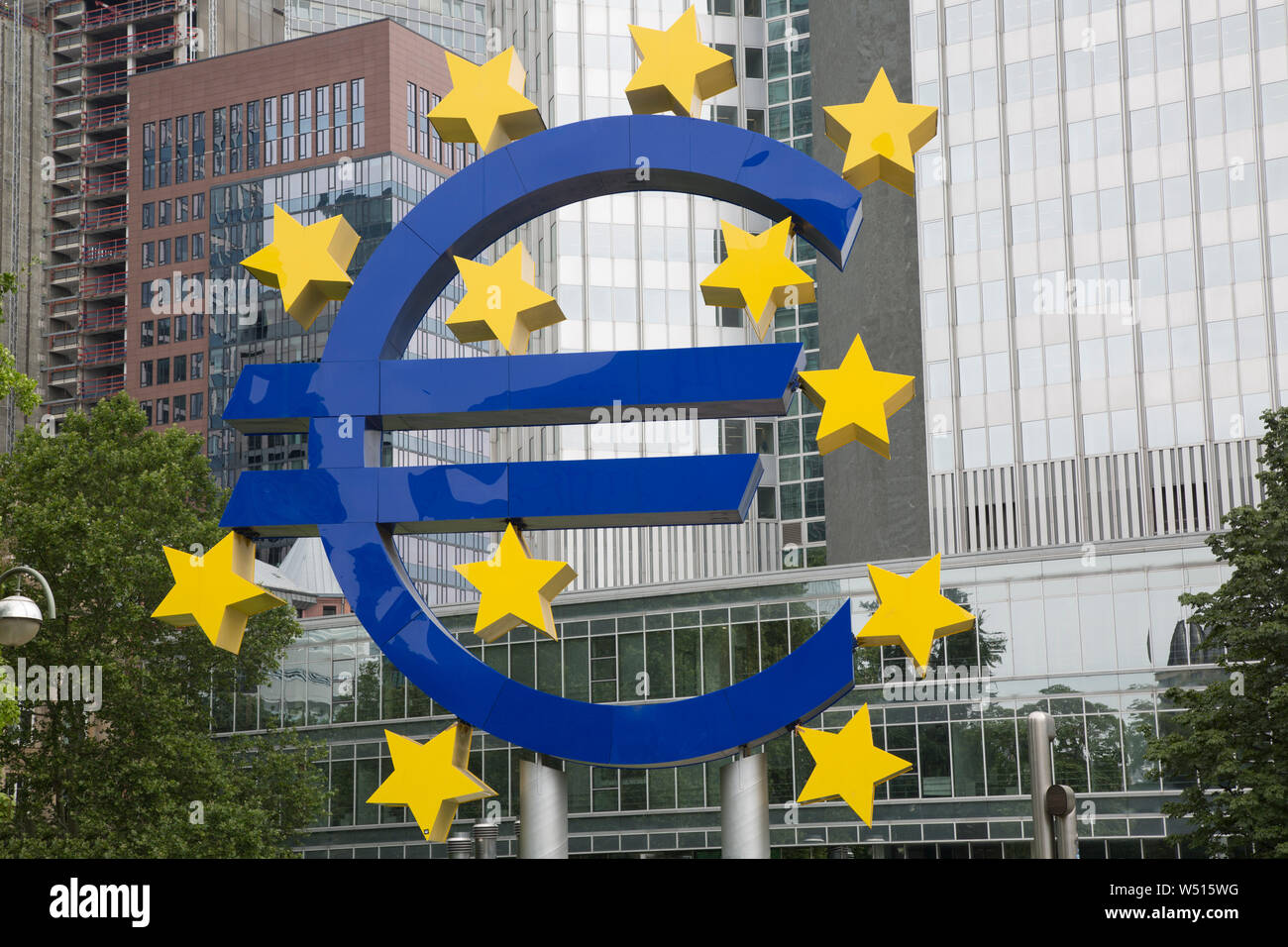 Euro Symbol, European Central Bank, Frankfurt, Germany Stock Photo - Alamy