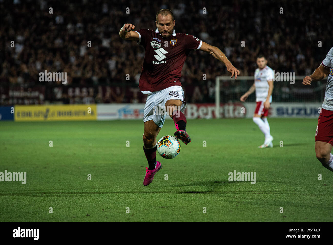 Alessadria, Italy. 25th July, 2019. Lorenzo De Silvestri of Torino FC ...