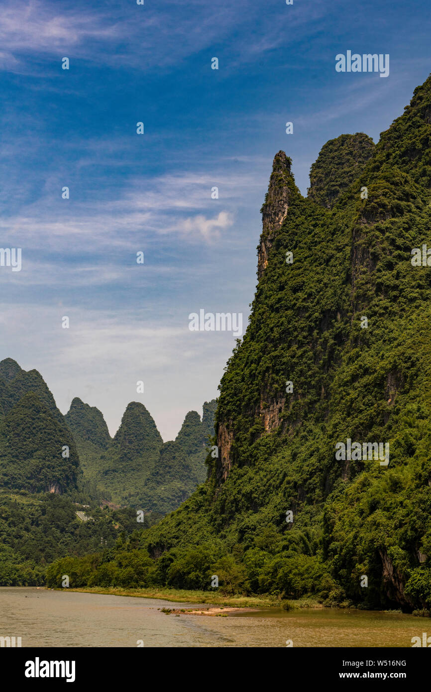 karst mountain forest guilin china day Stock Photo - Alamy