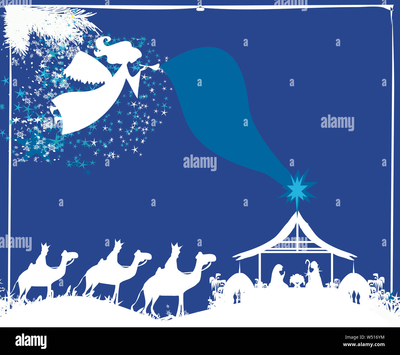 Christmas religious nativity scene Stock Photo - Alamy