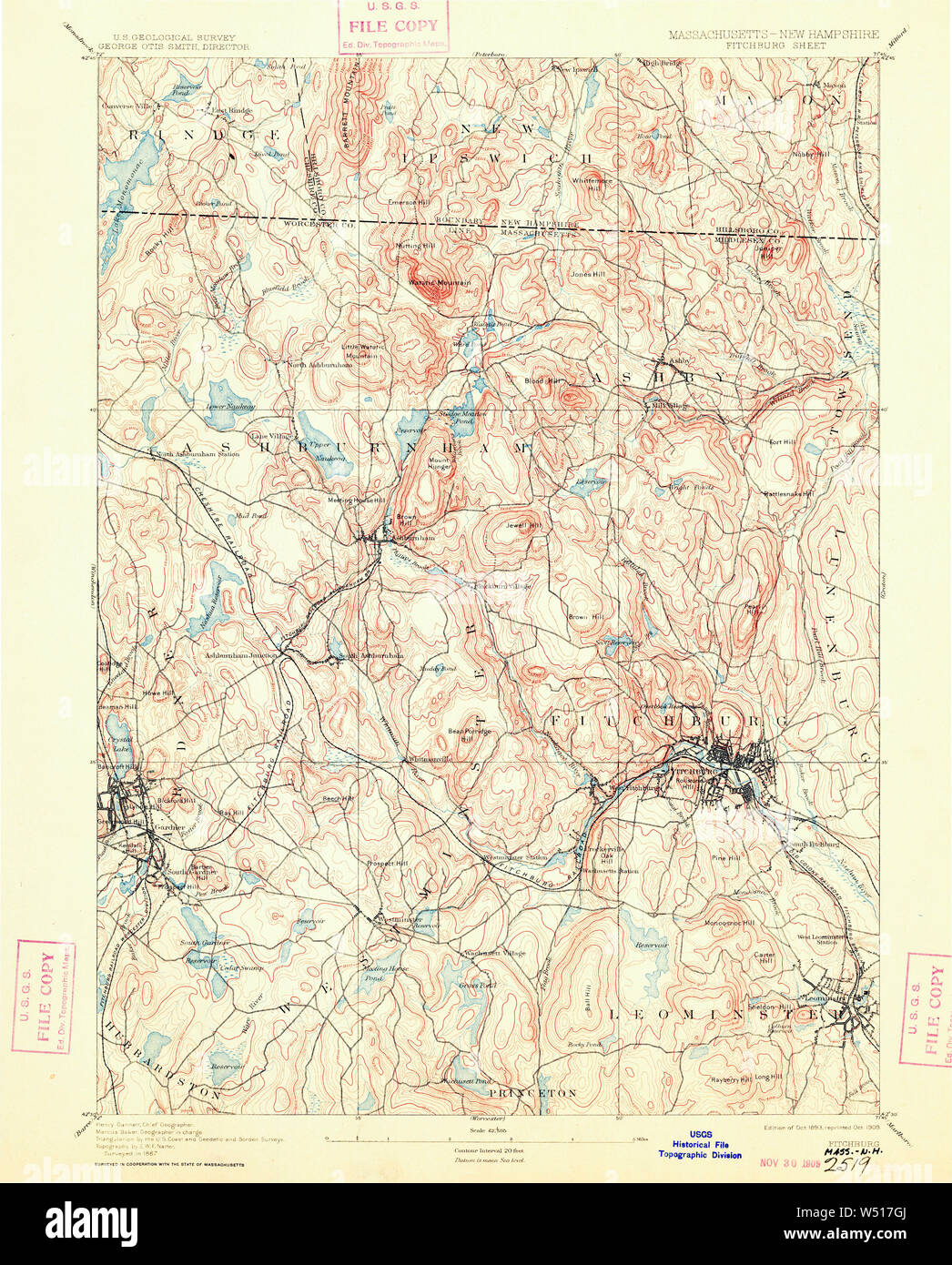 Map of fitchburg hi-res stock photography and images - Alamy