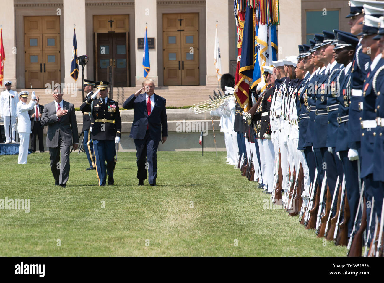 U.S. President Donald J. Trump and Secretary of Defense Dr. Mark T ...