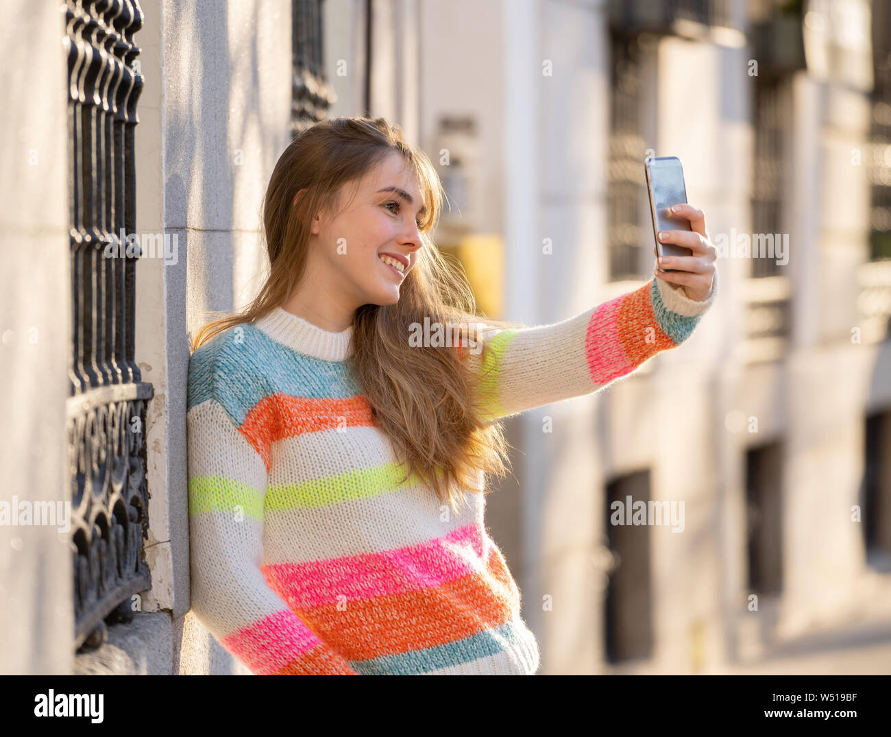 Recording video of herself hi-res stock photography and images - Alamy