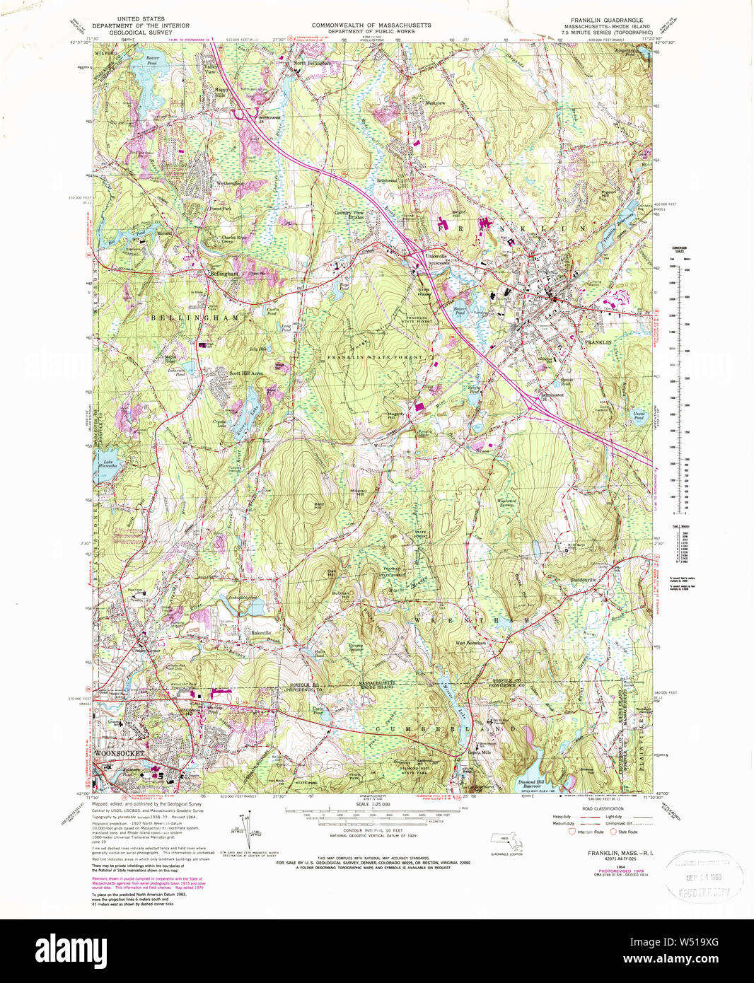Map of franklin Cut Out Stock Images & Pictures - Alamy
