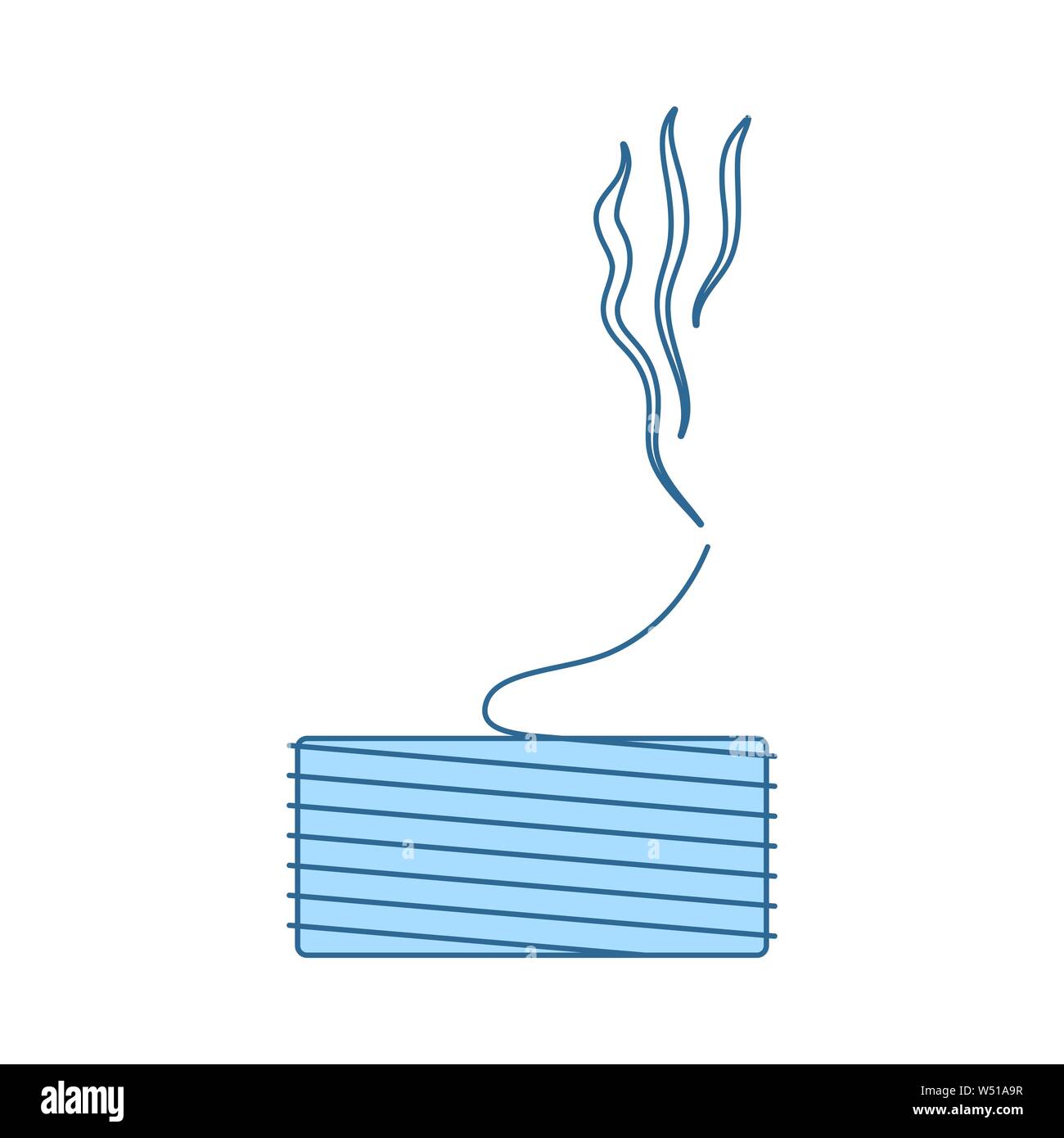 Solder Wire Icon. Thin Line With Blue Fill Design. Vector Illustration ...