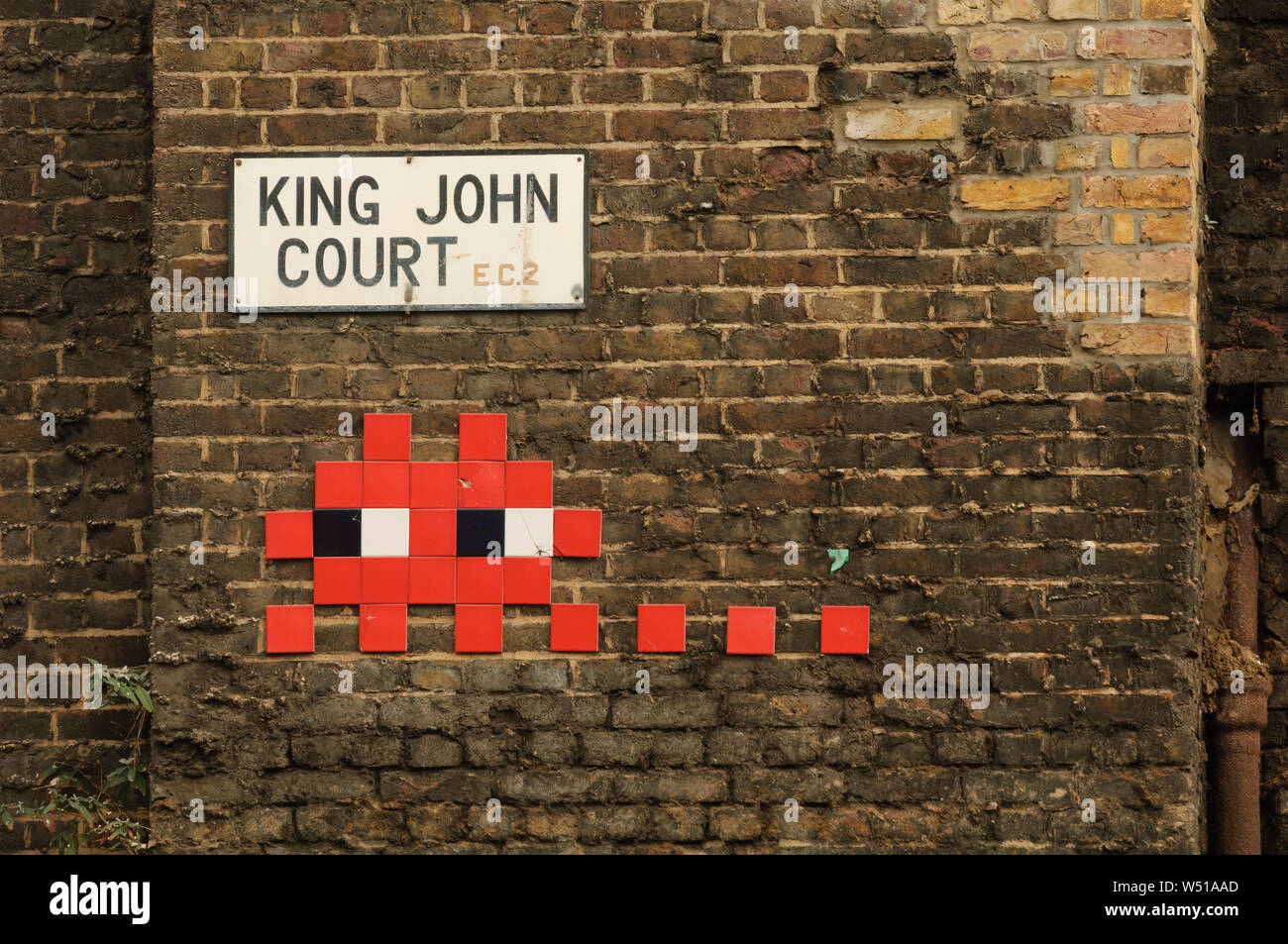 A mosaic by ’Invader’ well-known French street artist, whose street ...