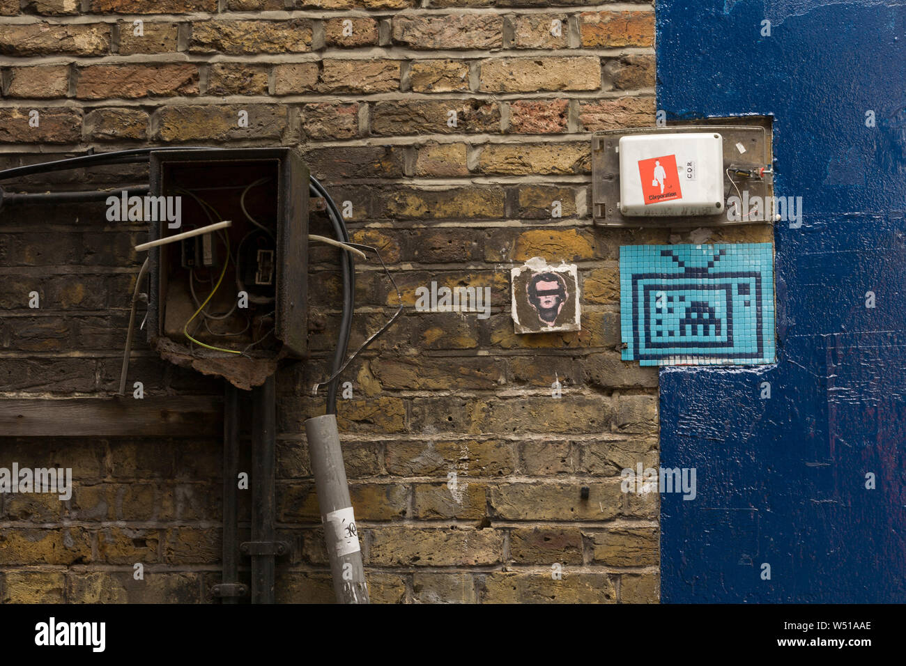 A mosaic by ’Invader’ well-known French street artist, whose street ...