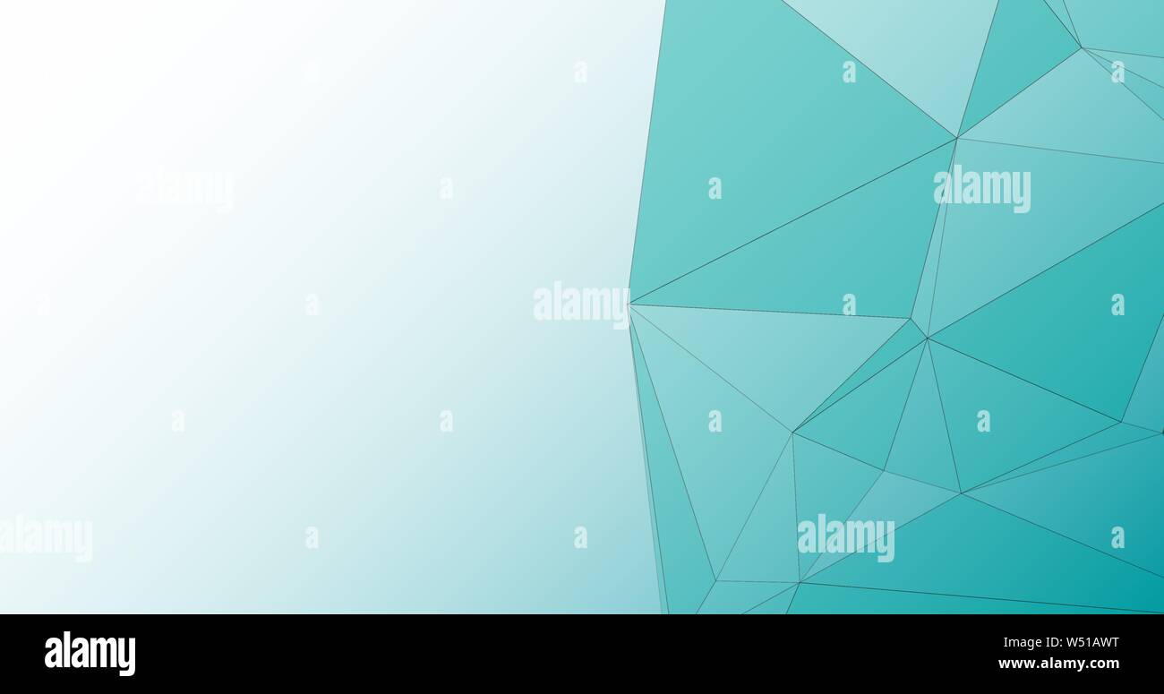 Geometric digital connections mint green background Stock Vector Image ...