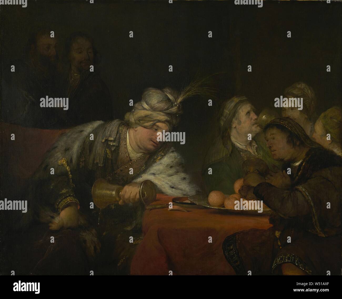 The Banquet of Ahasuerus, Aert de Gelder (Dutch, 1645 - 1727), 1680s ...