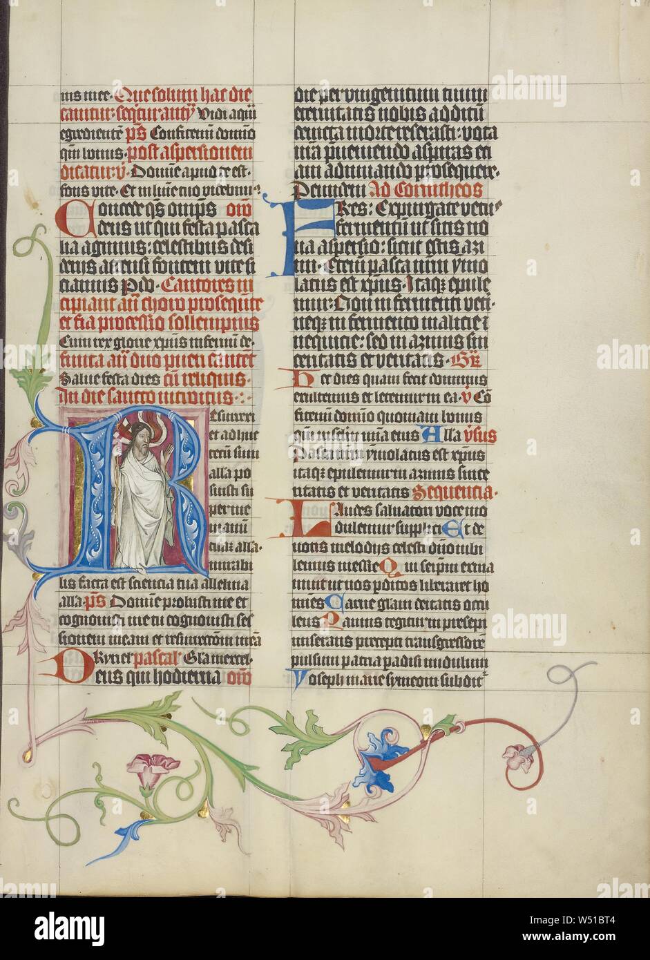 Initial R: The Resurrected Christ, Master Michael (Austrian, active ...