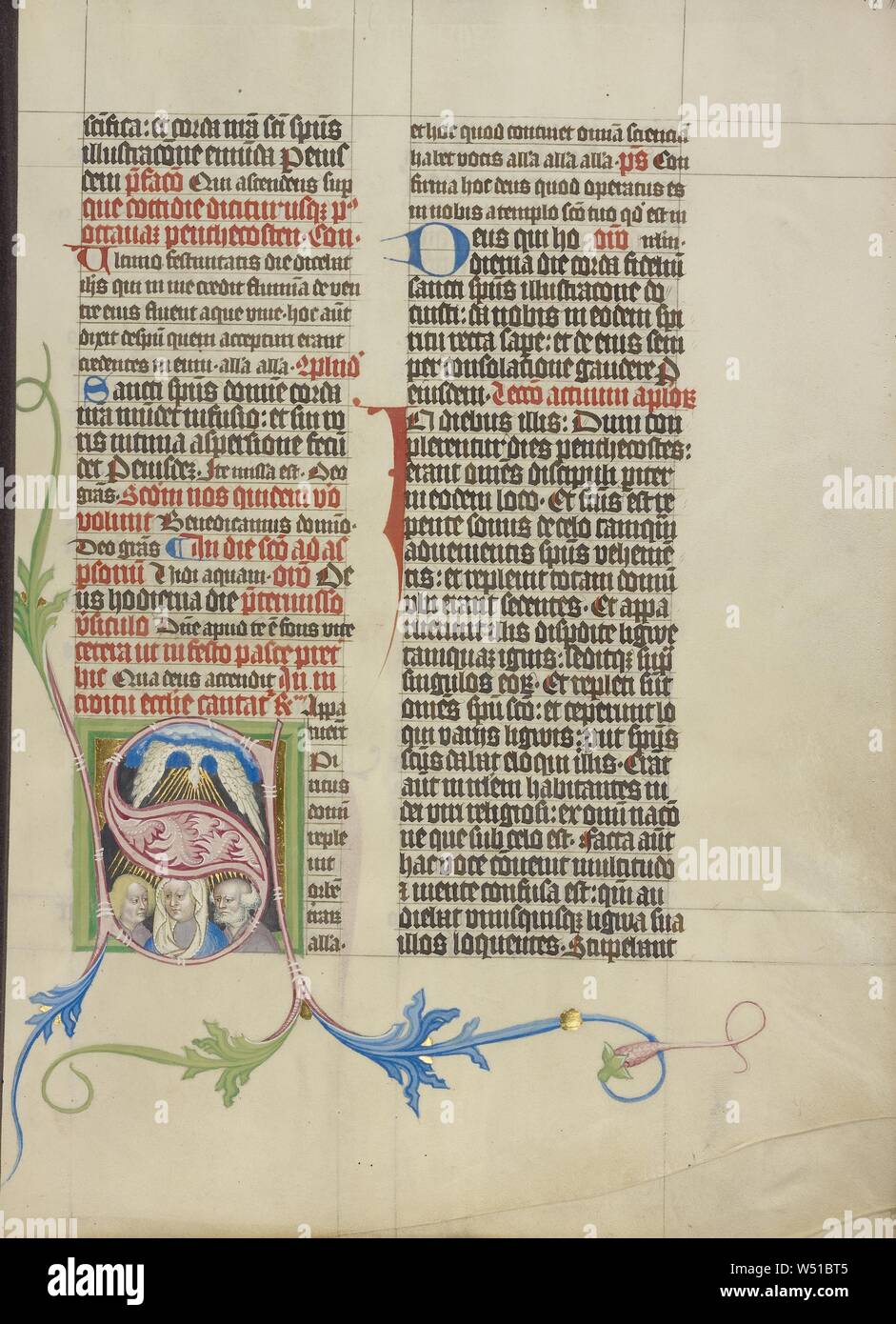 Initial S: Pentecost, Master Michael (Austrian, active about 1420 until ...