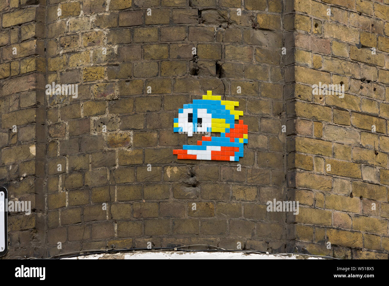 A mosaic by ’Invader’ well-known French street artist, whose street ...