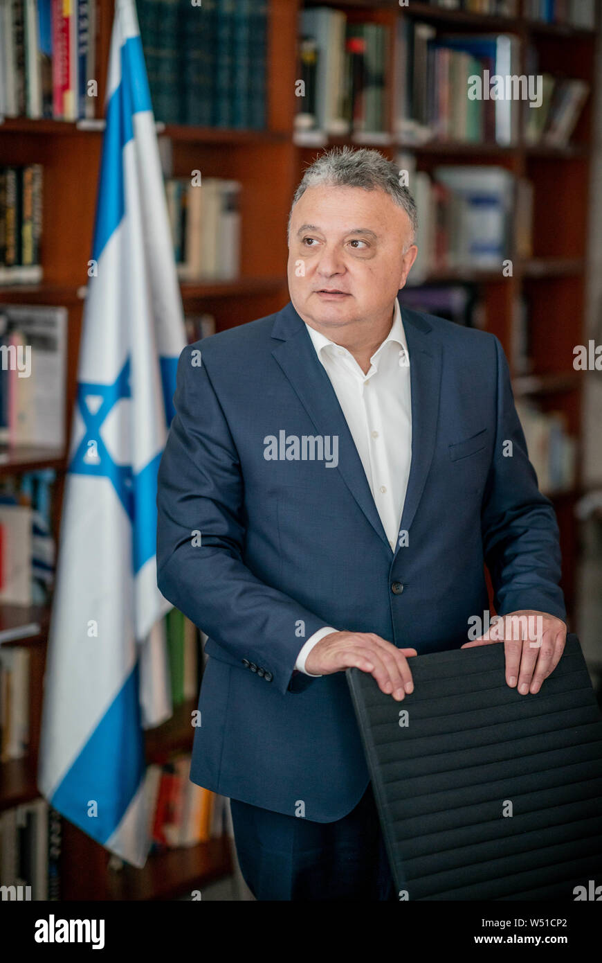 25 July 2019, Berlin: Jeremy Issacharoff, diplomat and ambassador of ...