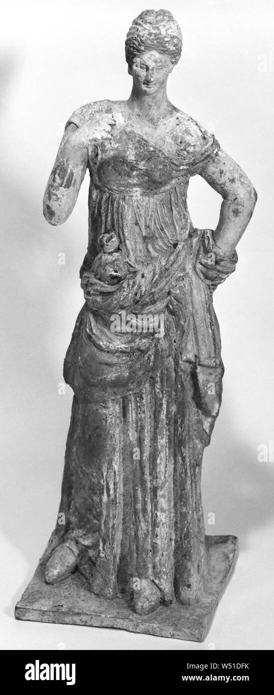 Statuette of a Female Figure, Unknown, Myrina, Mysia, Turkey, 3rd - 2nd ...
