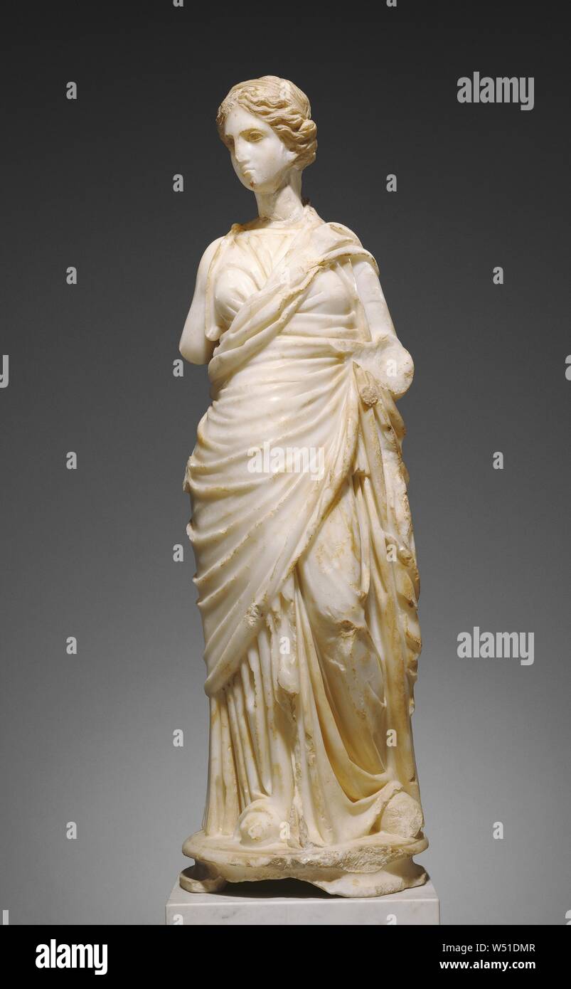 Muse, Unknown, Roman Empire, about 200, Marble with polychromy, 91.5 cm ...