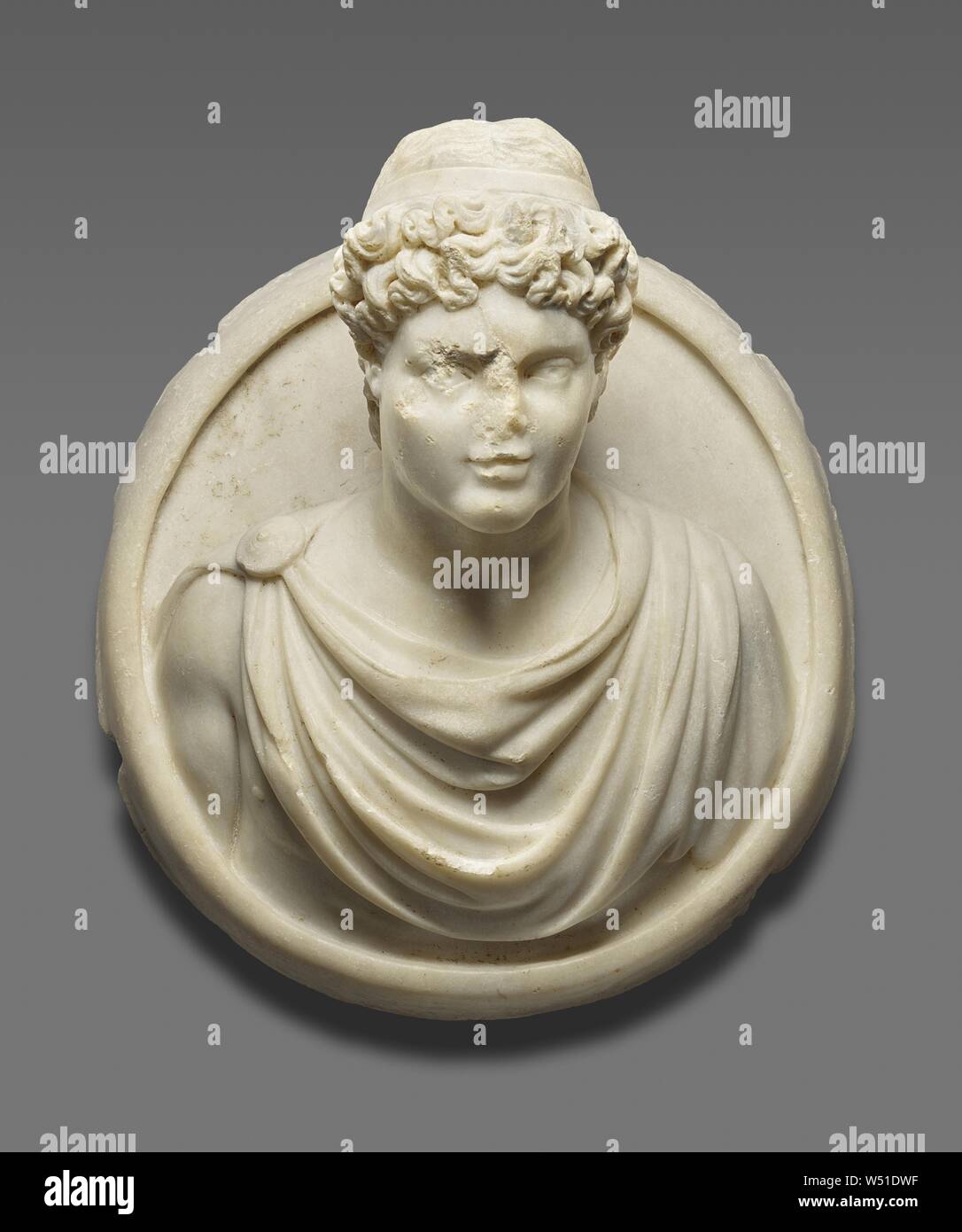 Medallion with the Bust of a Young Man, Unknown, Roman Empire, A.D. 300 ...