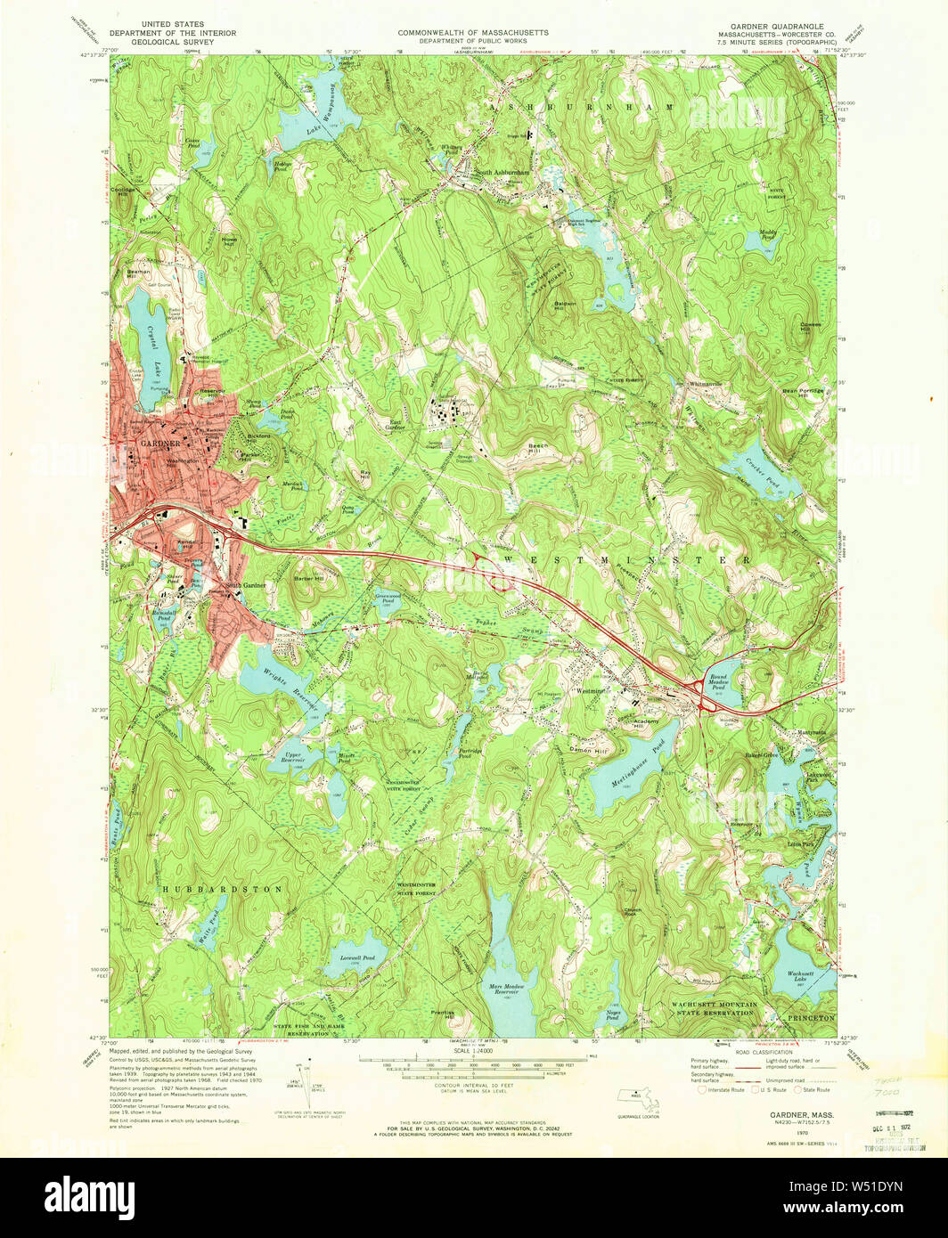 Map of gardner hi-res stock photography and images - Alamy