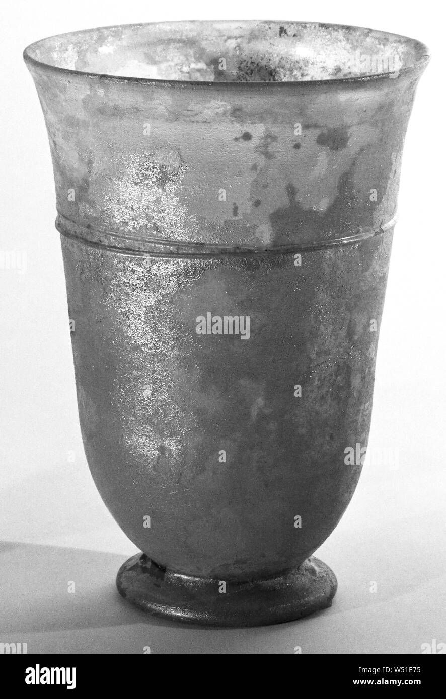 Beaker, Unknown, 2nd century A.D., Glass, 14 cm (5 1/2 in Stock Photo ...