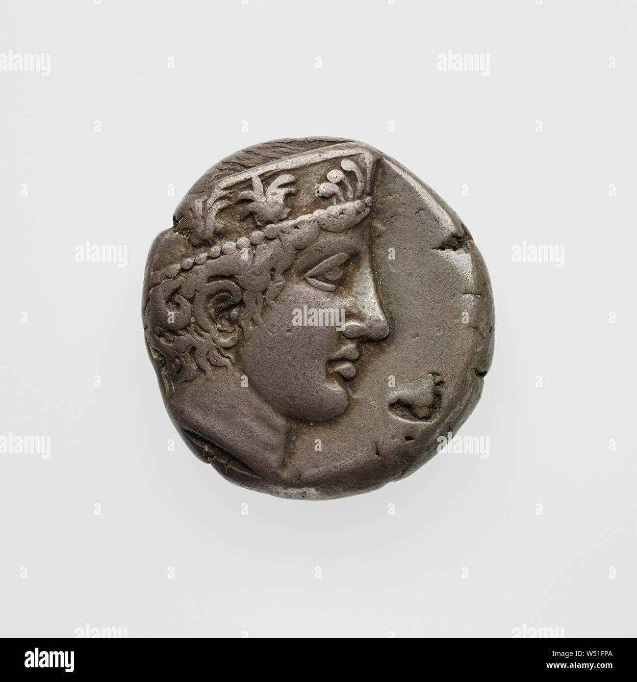 Stater, Unknown, Olympia, Greece, about 400 B.C., Silver Stock Photo ...