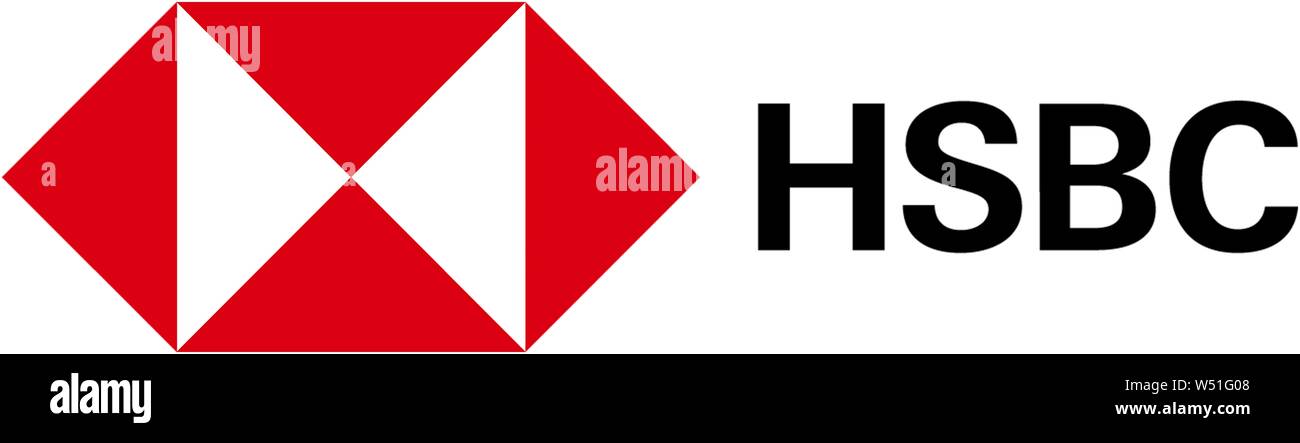 Logo, Bank HSBC, Credit institution, Financial sector, optional, white ...