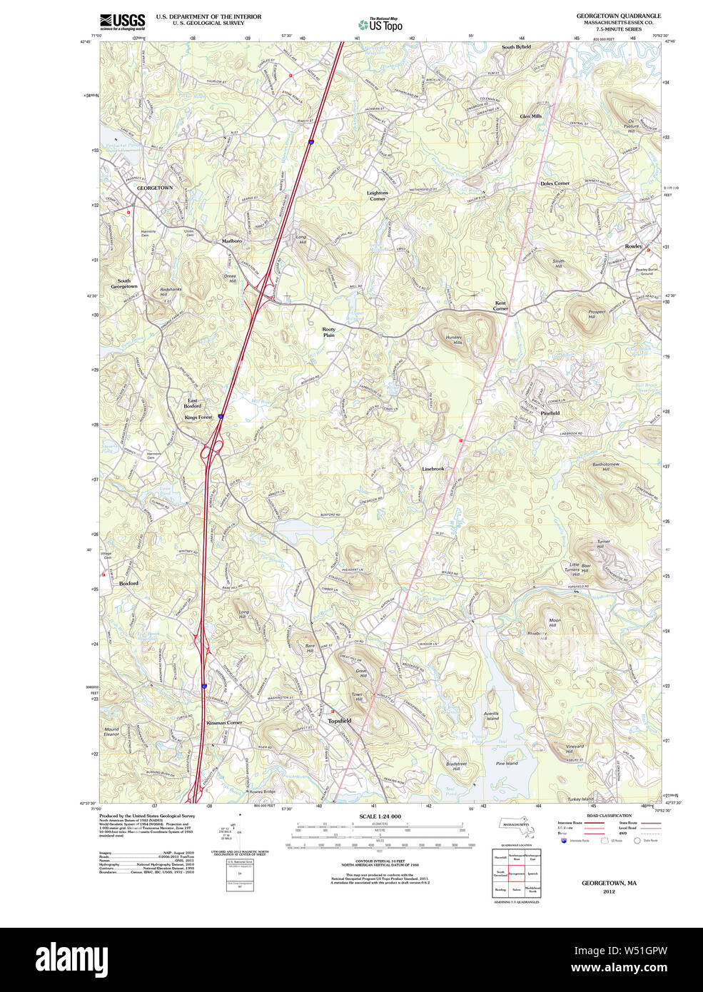 Historical georgetown map Cut Out Stock Images & Pictures - Alamy