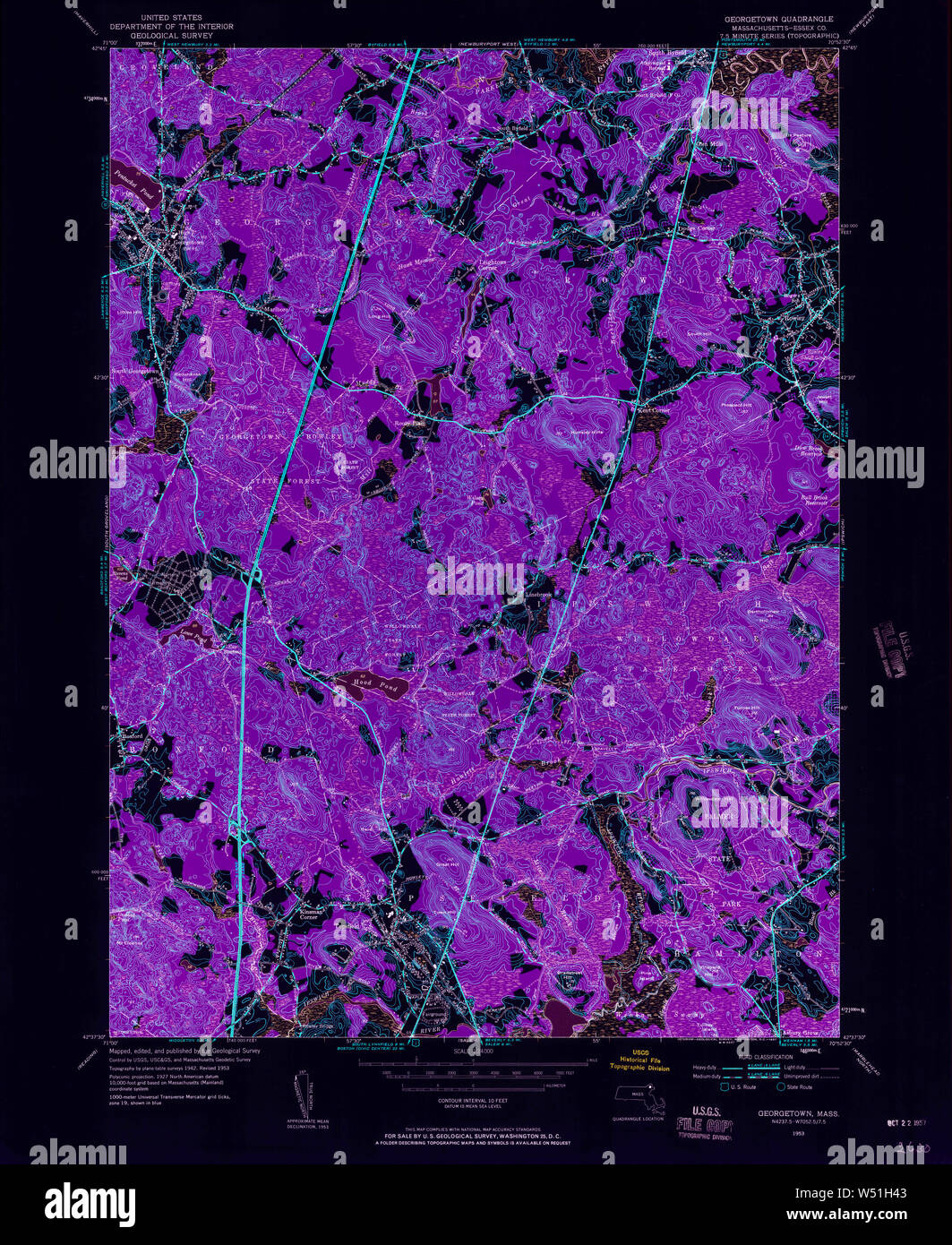 Historical georgetown map hi-res stock photography and images - Alamy