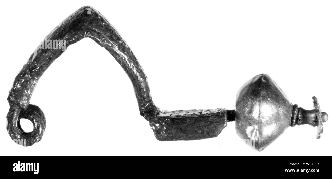Fragmentary Fibula, Unknown, Italy, late 4th century B.C., Silver, gold ...