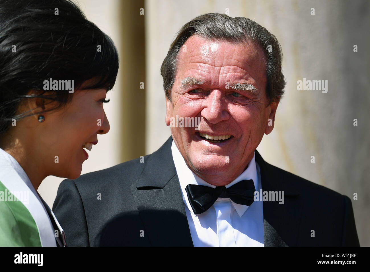 Former Federal Chancellor Gerhard SCHROEDER (SPD). Single picture ...