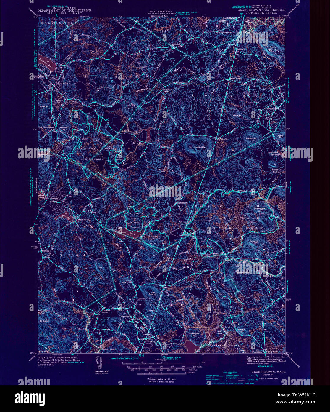 Historical georgetown map hi-res stock photography and images - Alamy