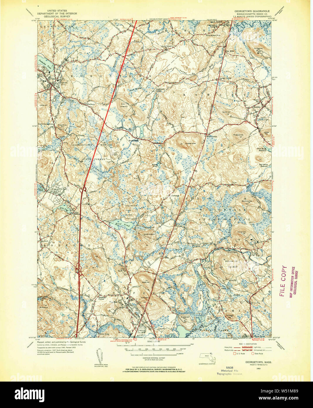 Historical georgetown map hi-res stock photography and images - Alamy