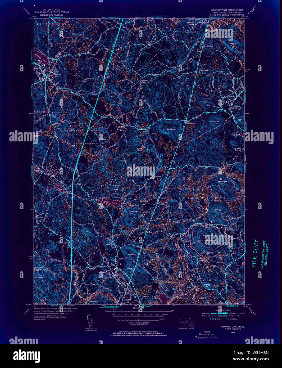 Historical georgetown map hi-res stock photography and images - Alamy