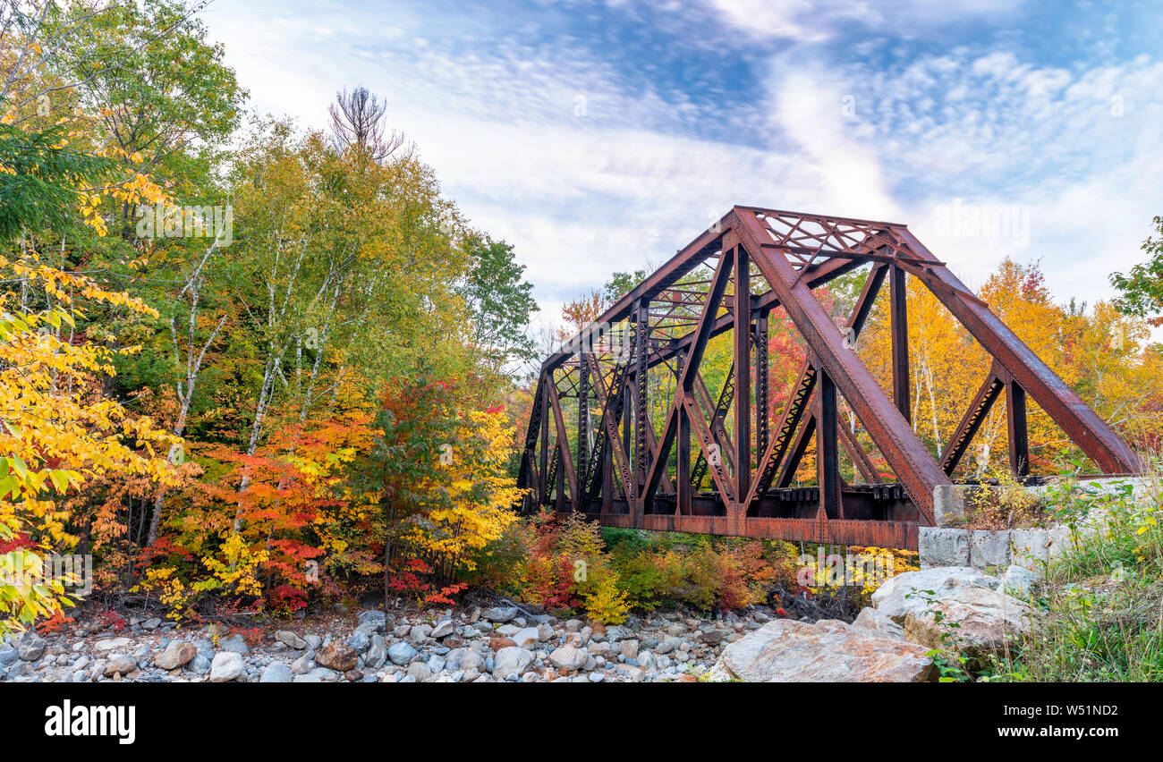 Crawford Notch State Park Bridge, New Hampshire Stock Photo - Alamy