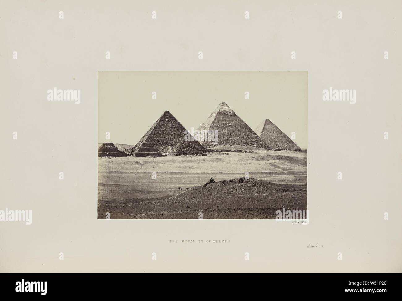 The Pyramids of Geezeh, Francis Frith (English, 1822 - 1898), Giza ...