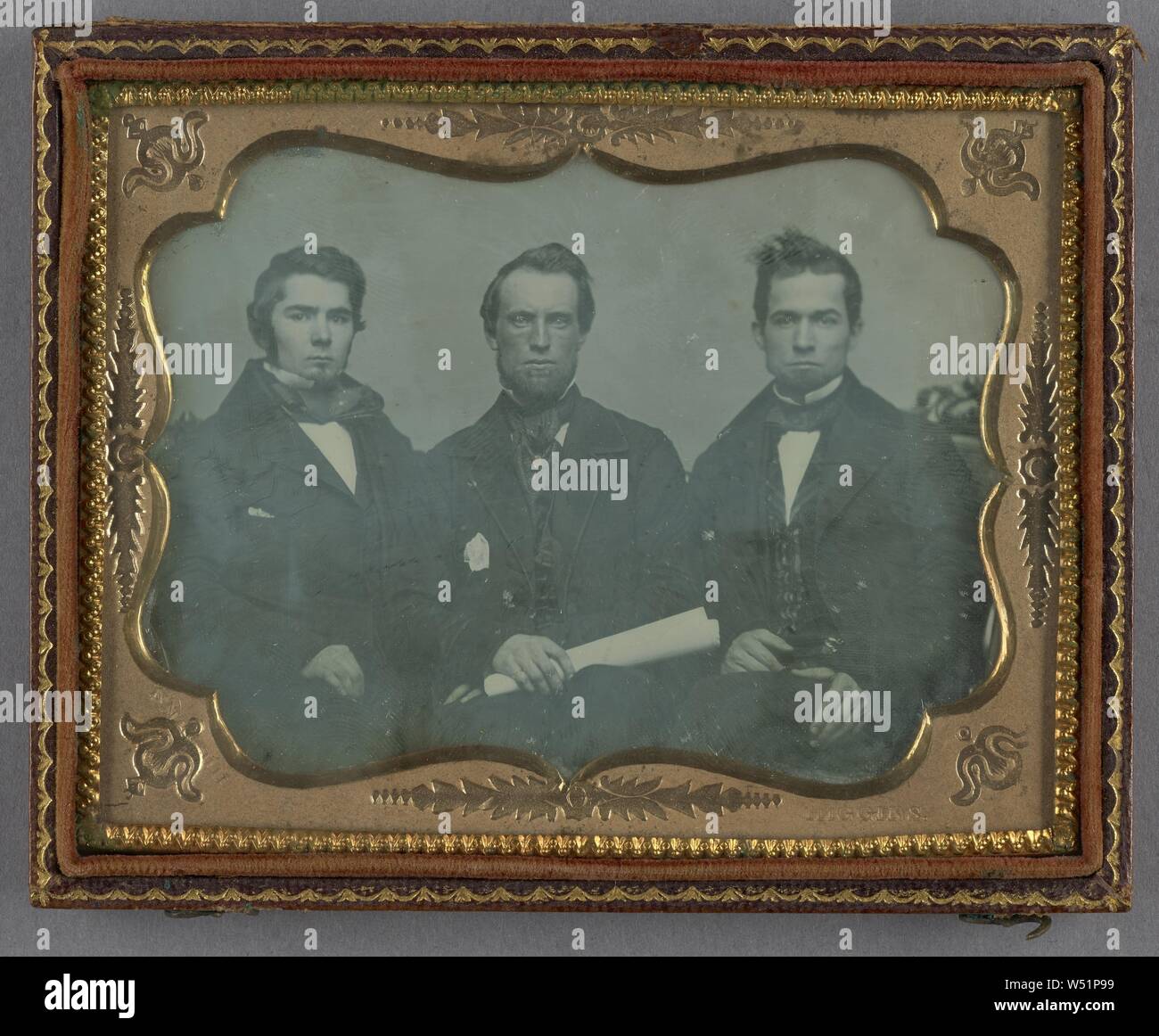 Portrait of Three Seated Men, Oscar T. Higgins (active Boston ...