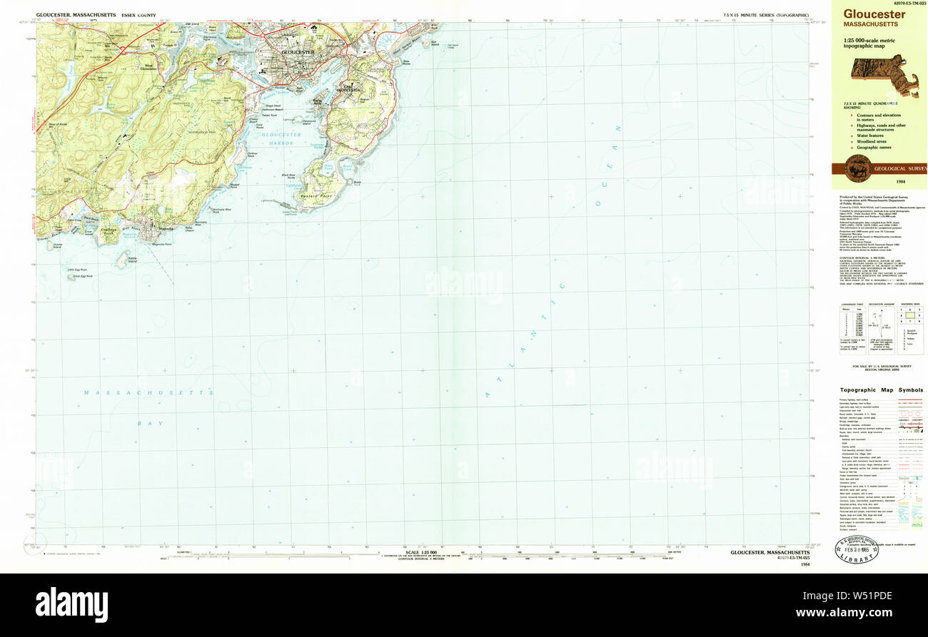 Map of gloucester ma hi-res stock photography and images - Alamy