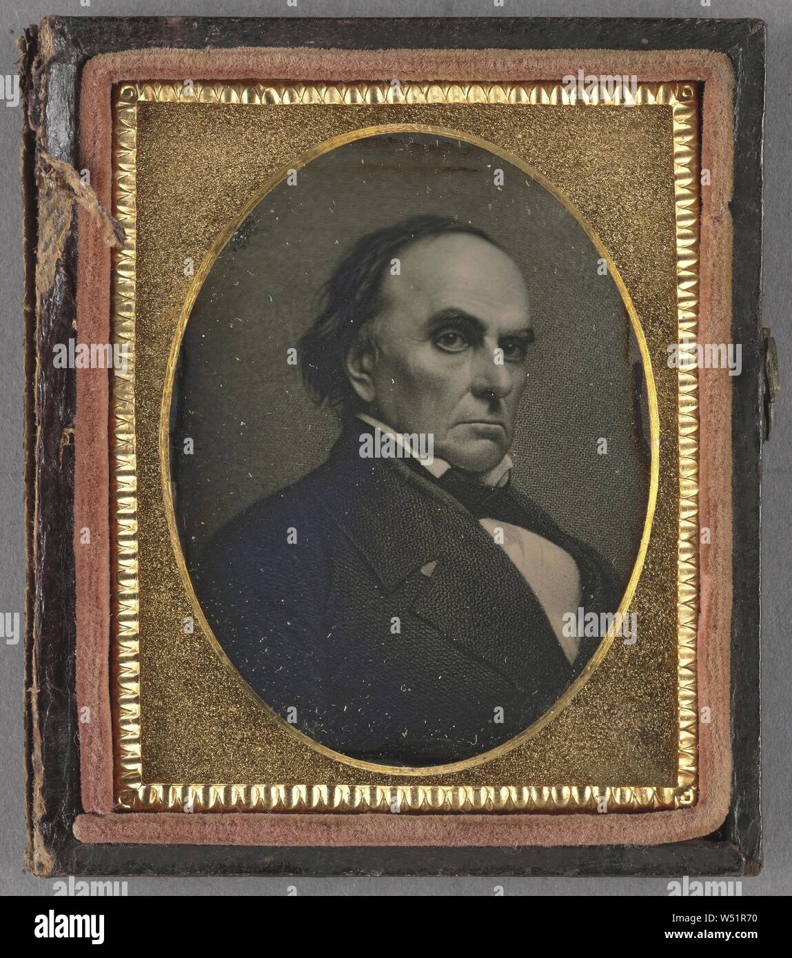 Copy of a lithograph of a Daguerreotype of Daniel Webster, Attributed ...