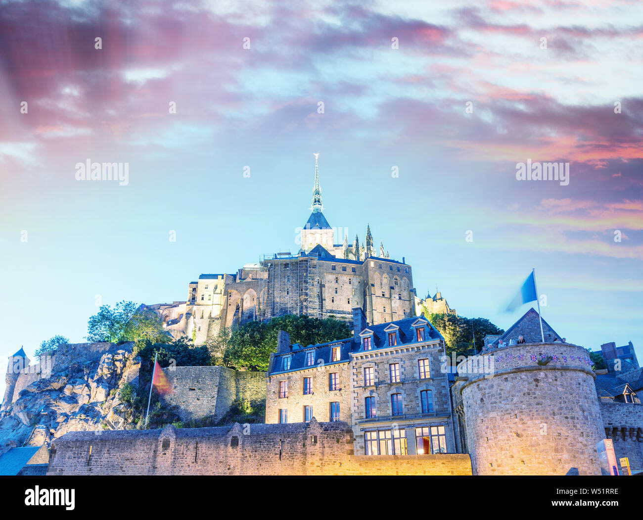 Fortress of Mont Saint-Michel, Normandy, France Stock Photo - Alamy