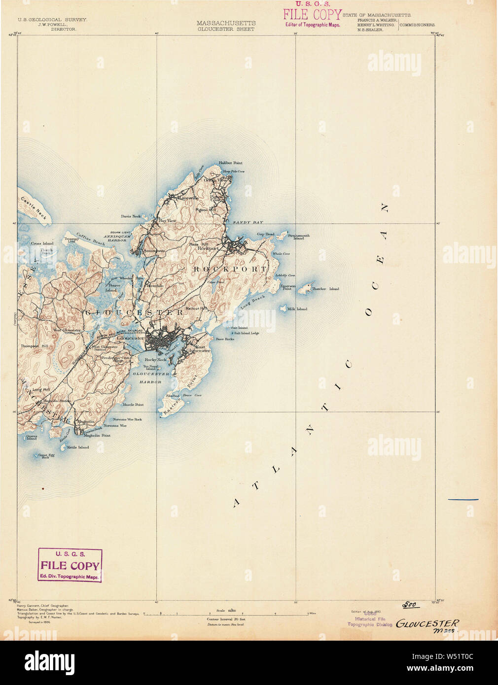 Map of gloucester ma hi-res stock photography and images - Alamy