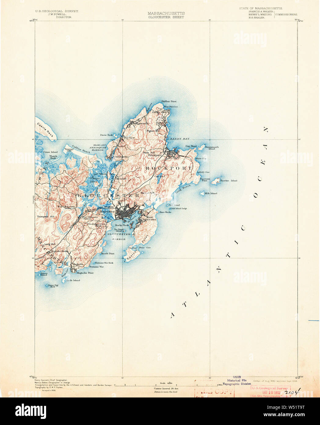 Map of gloucester ma hi-res stock photography and images - Alamy