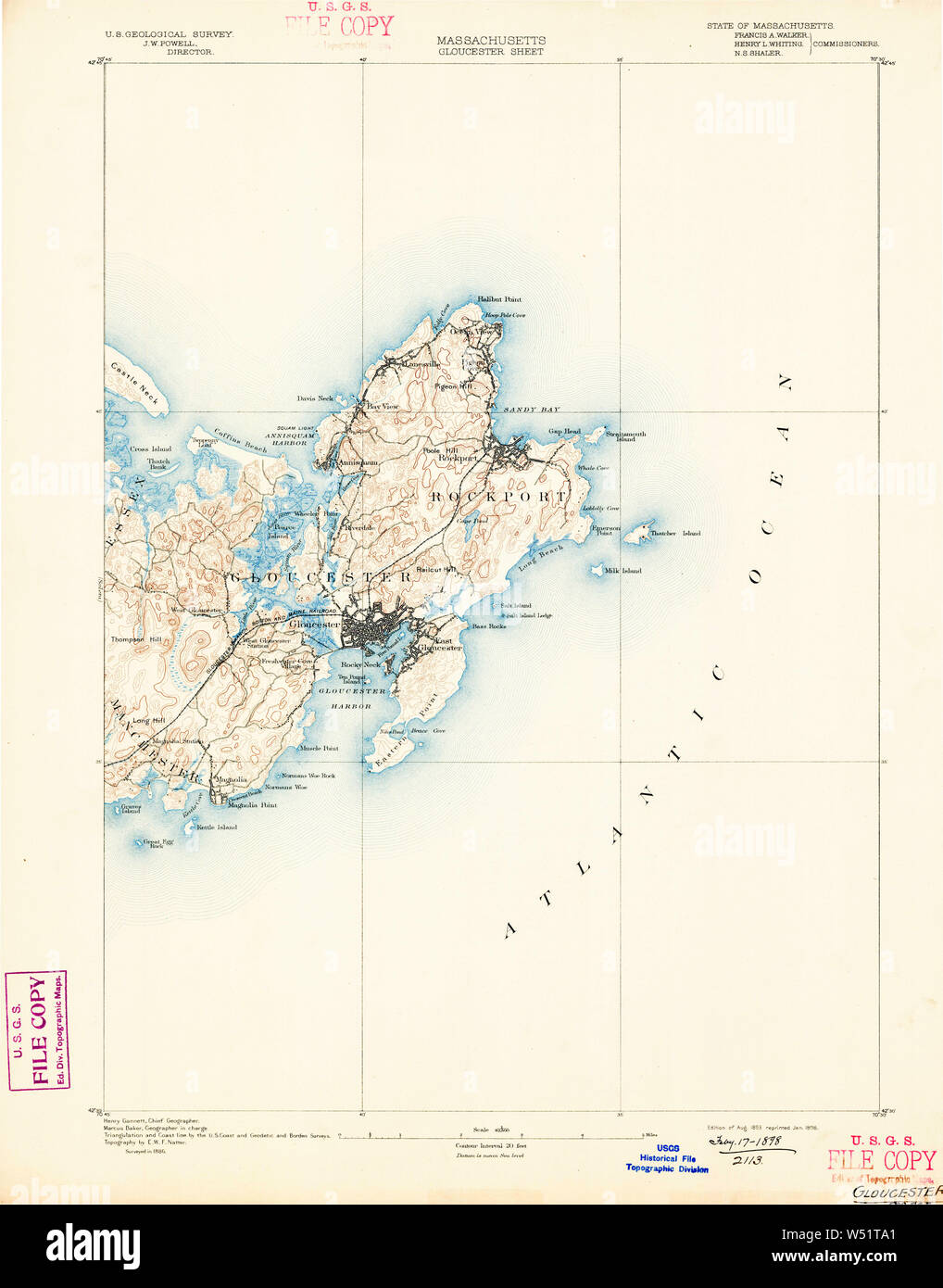 Map of gloucester ma hi-res stock photography and images - Alamy