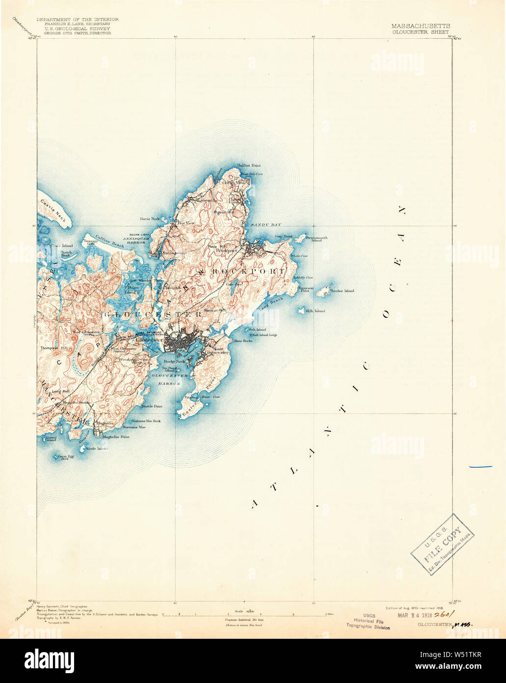 Map of gloucester ma hi-res stock photography and images - Alamy