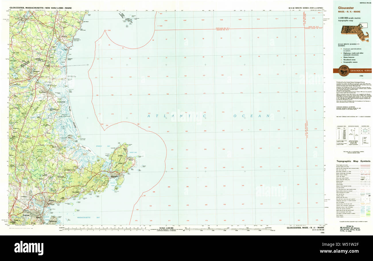 Map of gloucester ma hi-res stock photography and images - Alamy