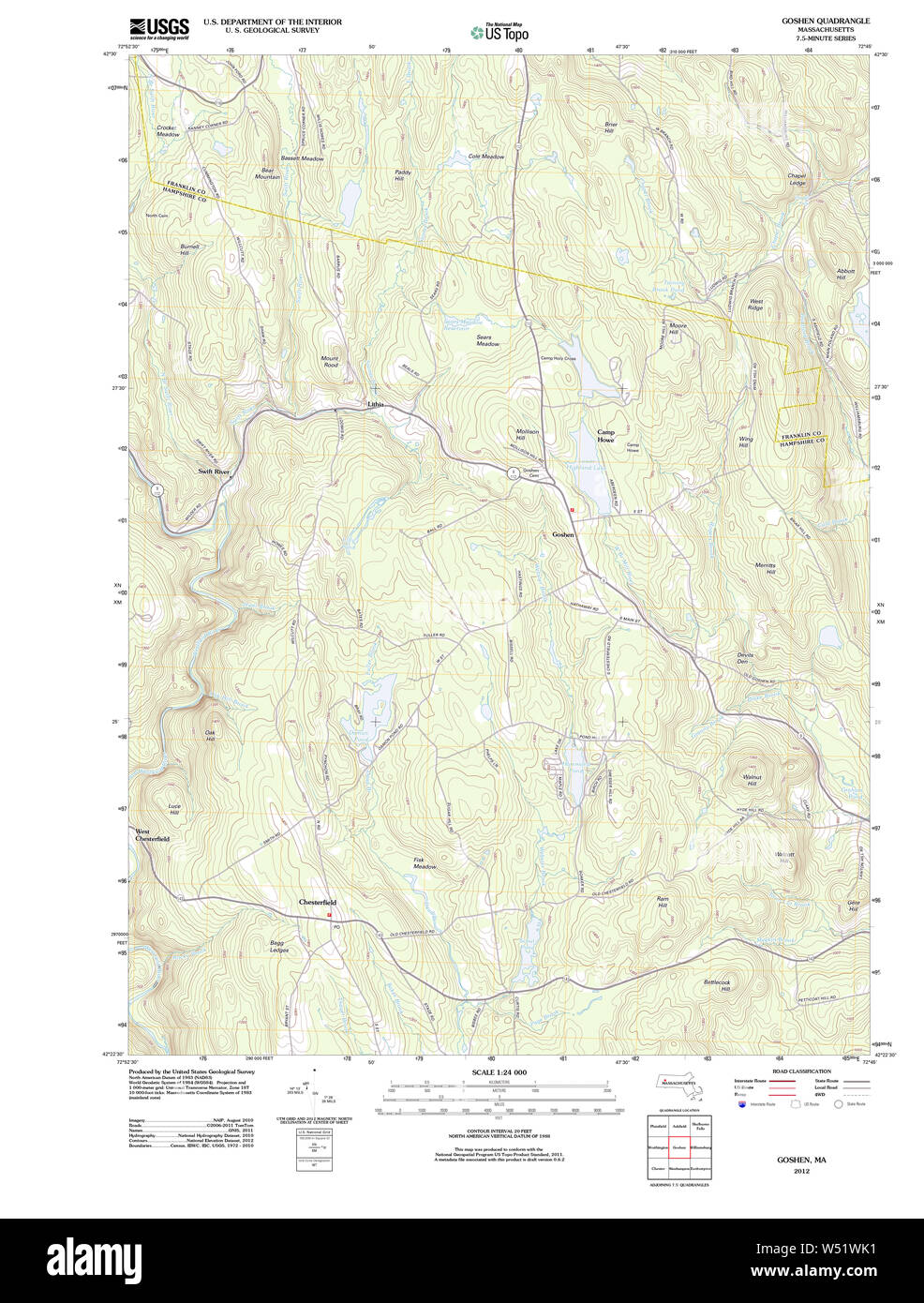 Map of goshen hi-res stock photography and images - Alamy