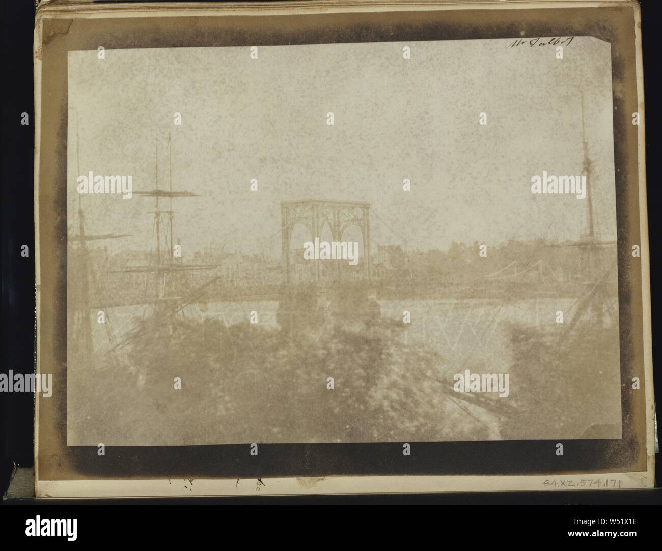 Suspension Bridge, Rouen., William Henry Fox Talbot (English, 1800 ...