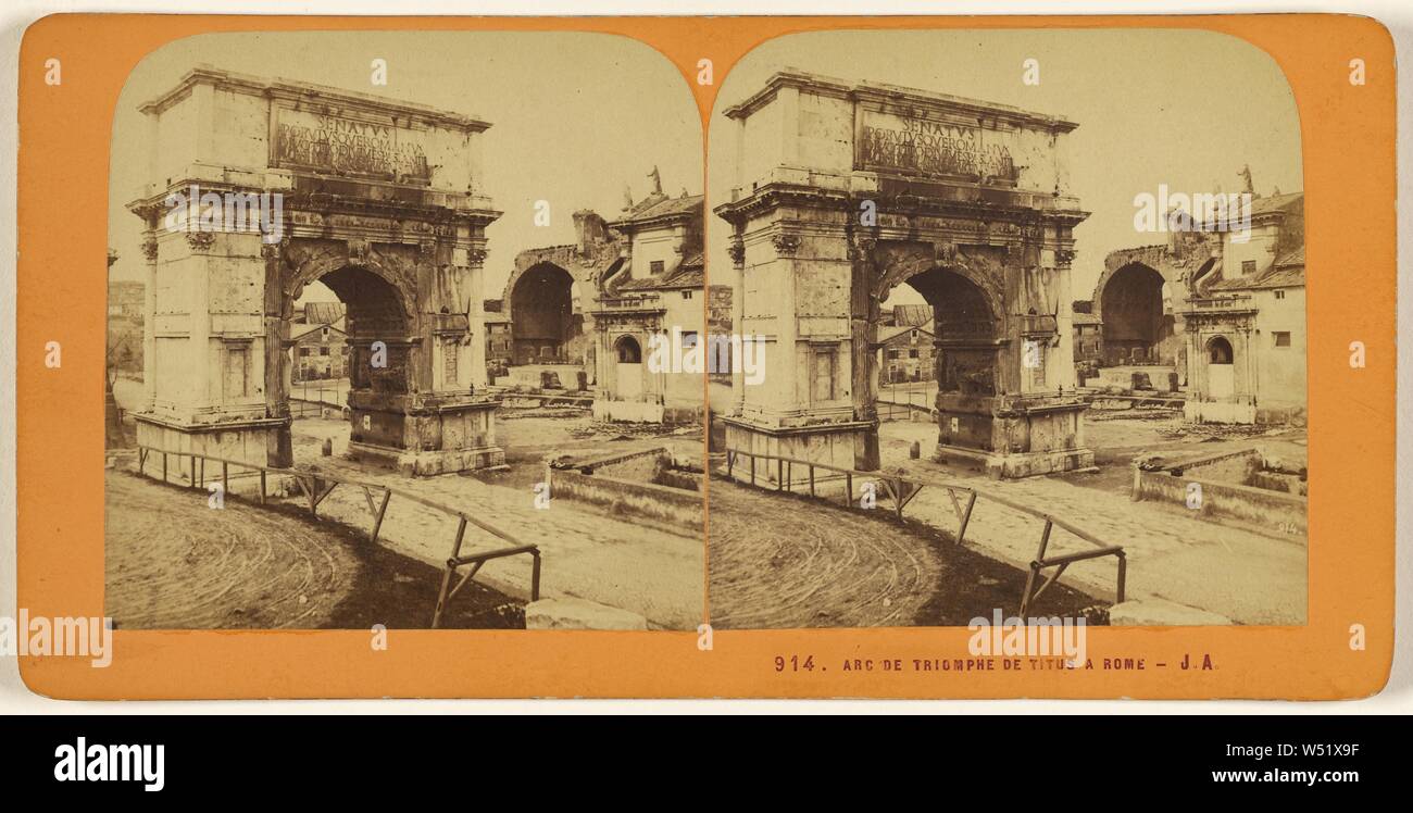 Arc de Triomphe de Titus a Rome, Attributed to Jules Andrieu (French ...