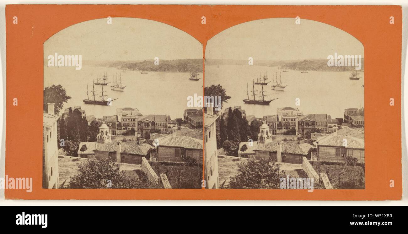 View of harbor at Constantinople, Abdullah Frères (Armenian, active ...